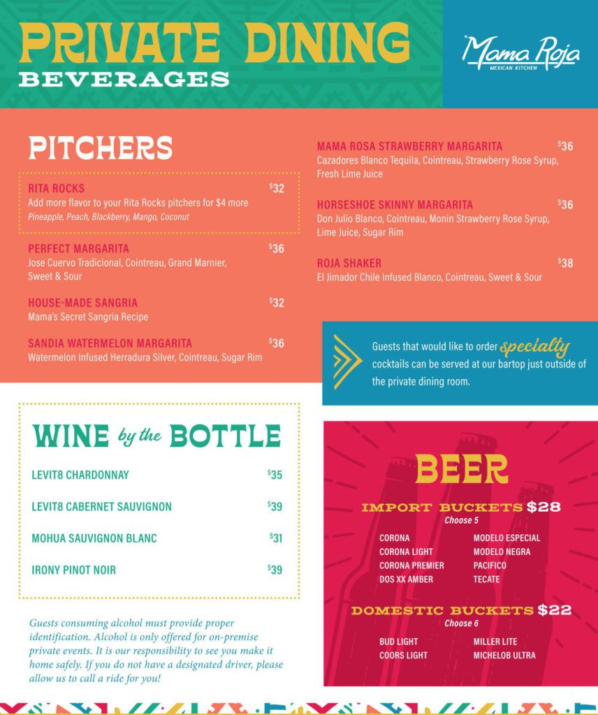 Private Dining & Catering - Mama Roja